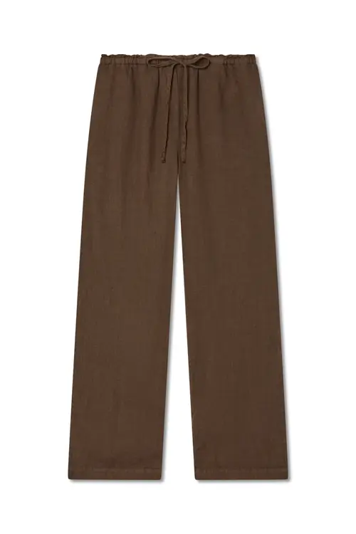 VIR VITA Delphine Linen Pant - Chesnut