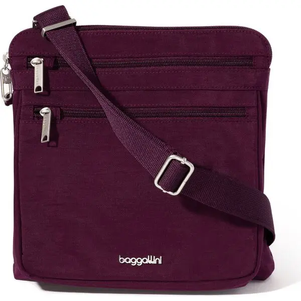 BAGGALLINI Securtex Anti-theft Crossbody Bag - Mulberry