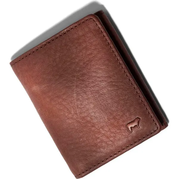 Will Leather Goods Classic Leather Trifold Wallet - Cognac