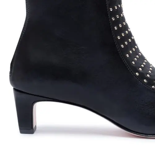 Bernardo Esme Studded Leather Booties - Black