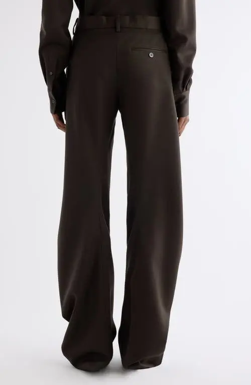 Acne Studios Patty Wool Gabardine Trousers - Brown