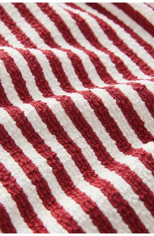 NEXT Striped French Terry Shorts - Red