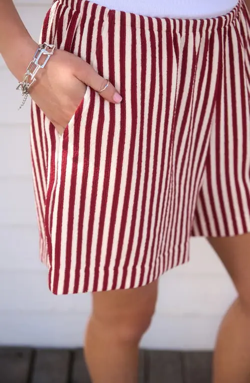 NEXT Striped French Terry Shorts