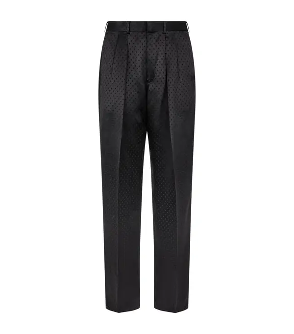 TOM FORD Silk-blend Wide-leg Trousers