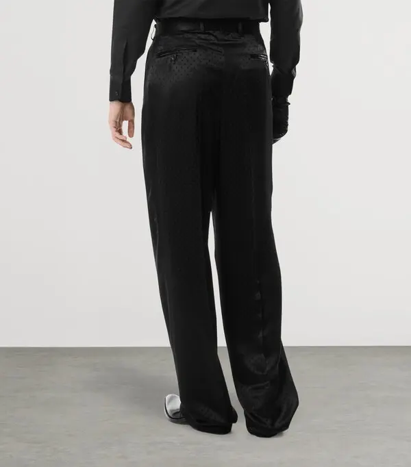 TOM FORD Silk-blend Wide-leg Trousers
