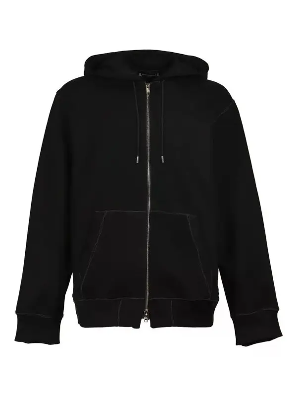 MASTERMIND WORLD Skull-embroidered Zip-up Hoodie
