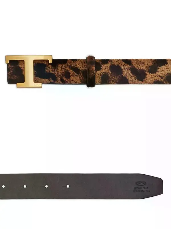 TOD'S T Timeless Leather Belt - Brown