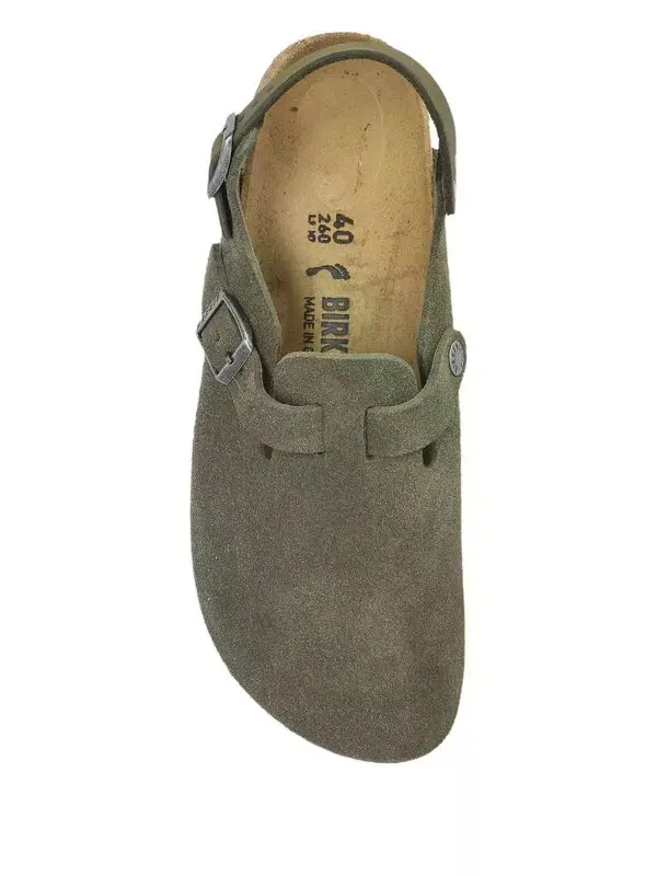 BIRKENSTOCK Tokio Buckle Slingback Mules - Green