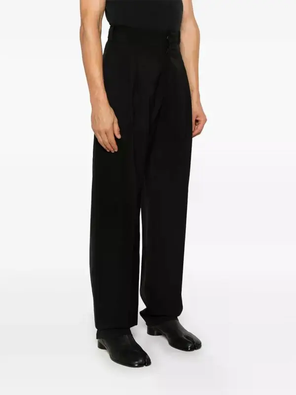 MUGLER Pleated Wide-leg Trousers