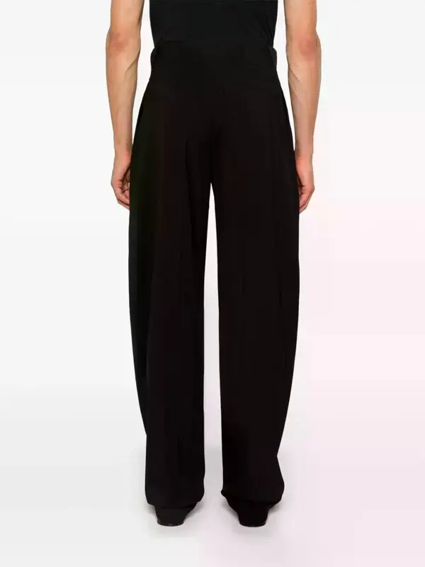 MUGLER Pleated Wide-leg Trousers