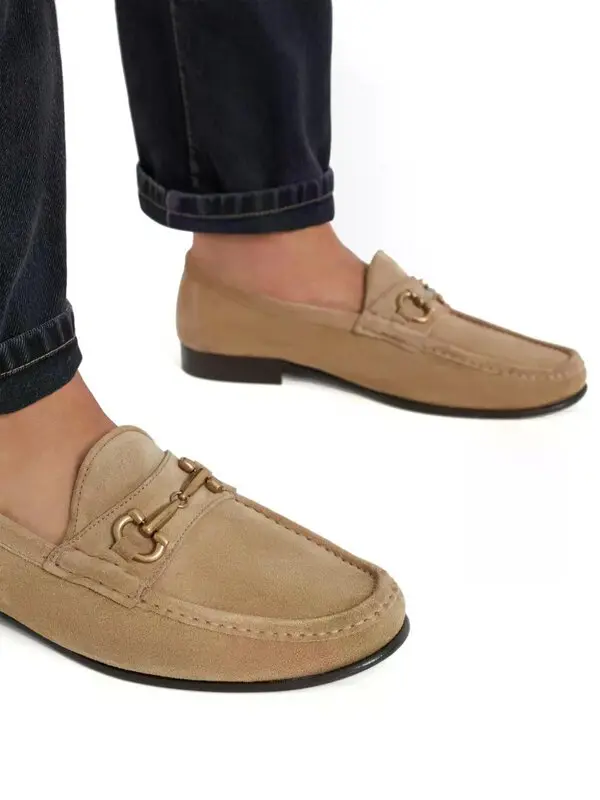 Brunello Cucinelli Almond-toe Leather Loafers