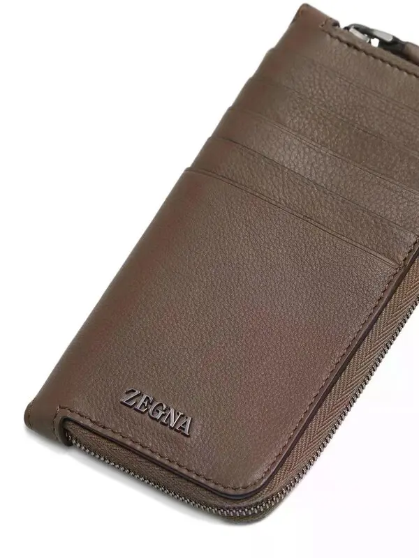 Zegna Zip-around Wallet - Brown