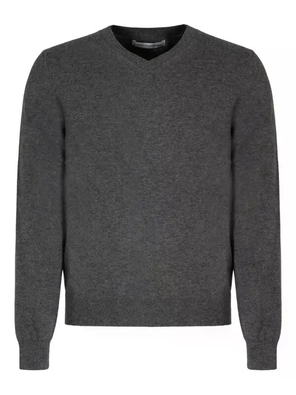 Comme Des Garçons V-neck Wool Sweater