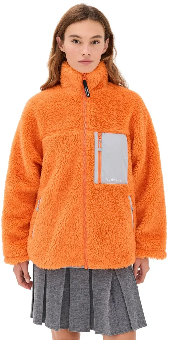 Sandy Liang Rain Fleece Jacket - Orange