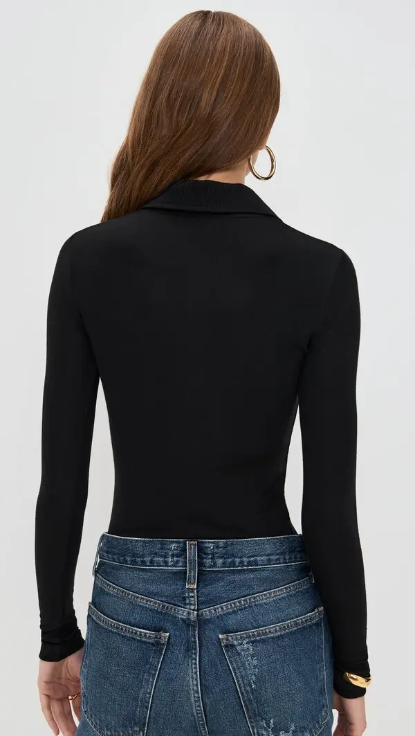 AGOLDE Amos Polo - Black