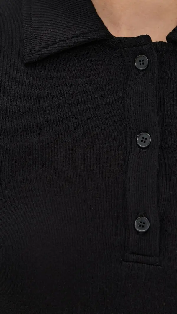 AGOLDE Amos Polo - Black