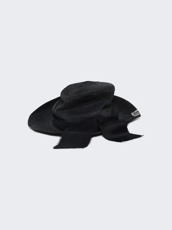 Mihara Yasuhiro Straw Hat - Black