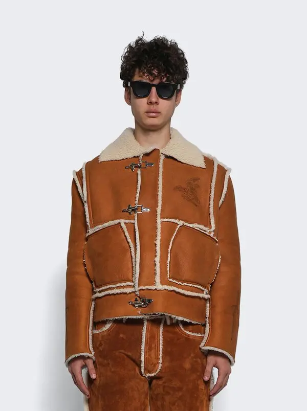 EARTHLING VIP Pack Leader Shearling Jacket - Beige