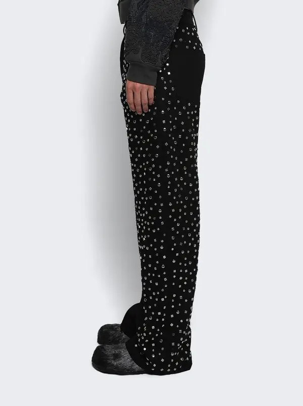 EARTHLING VIP Sparked Studded Denim Jeans
