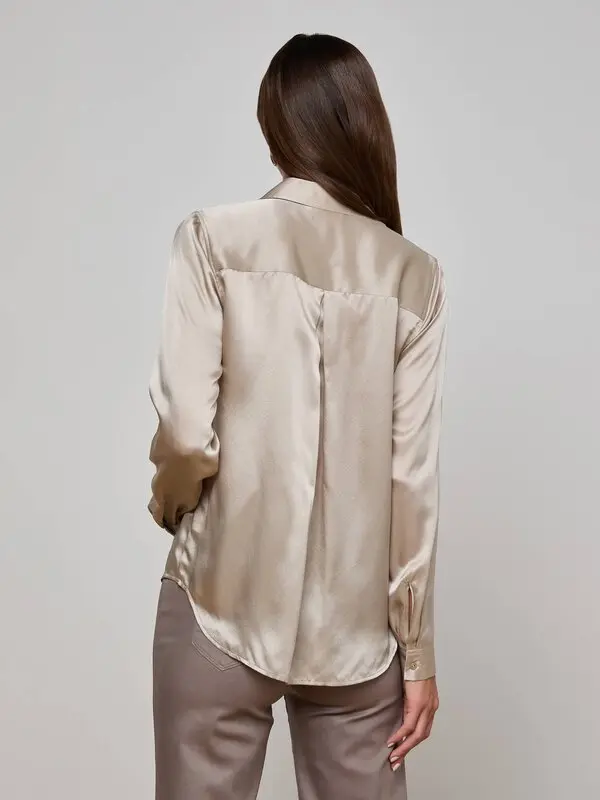 L'Agence Tyler Silk Blouse Top