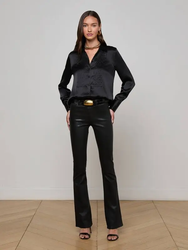 L'Agence Divya Silk Shirt