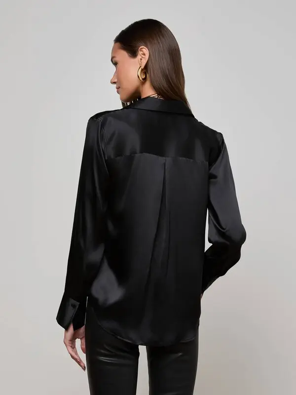 L'Agence Divya Silk Shirt