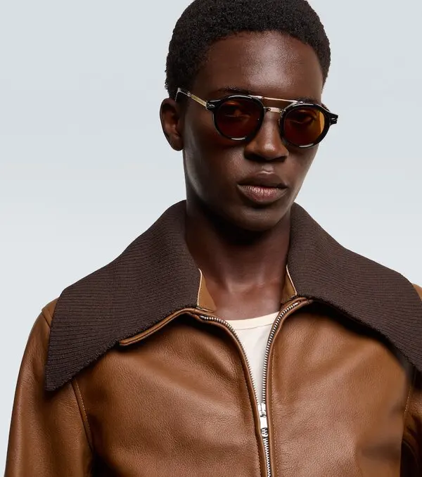 JACQUES MARIE MAGE Delage Round Sunglasses