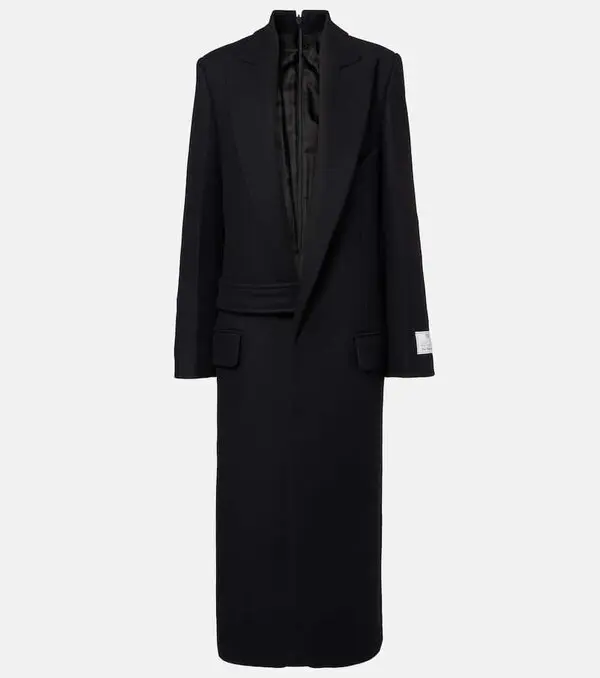 Victoria Beckham Single-breasted Wool-blend Coat