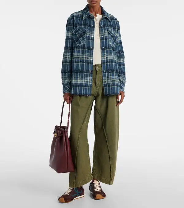GOD'S TRUE CASHMERE Checked Cashmere Shirt
