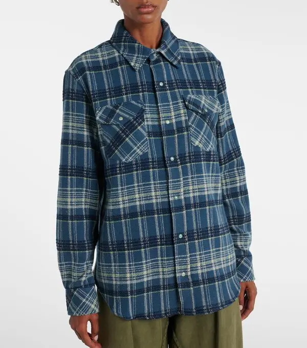 GOD'S TRUE CASHMERE Checked Cashmere Shirt