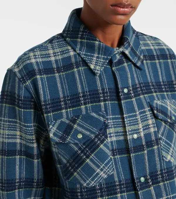 GOD'S TRUE CASHMERE Checked Cashmere Shirt