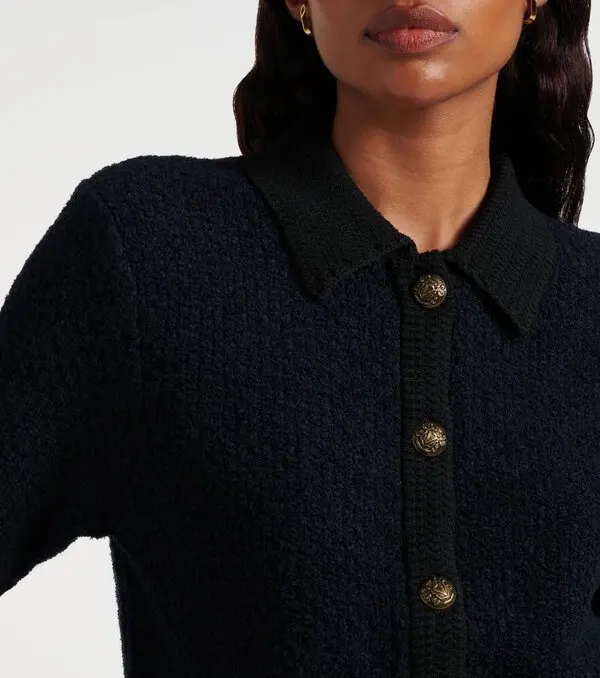 Veronica Beard Cotton And Wool-blend Cardigan