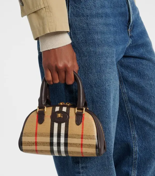Burberry Mini Check Tote Bag