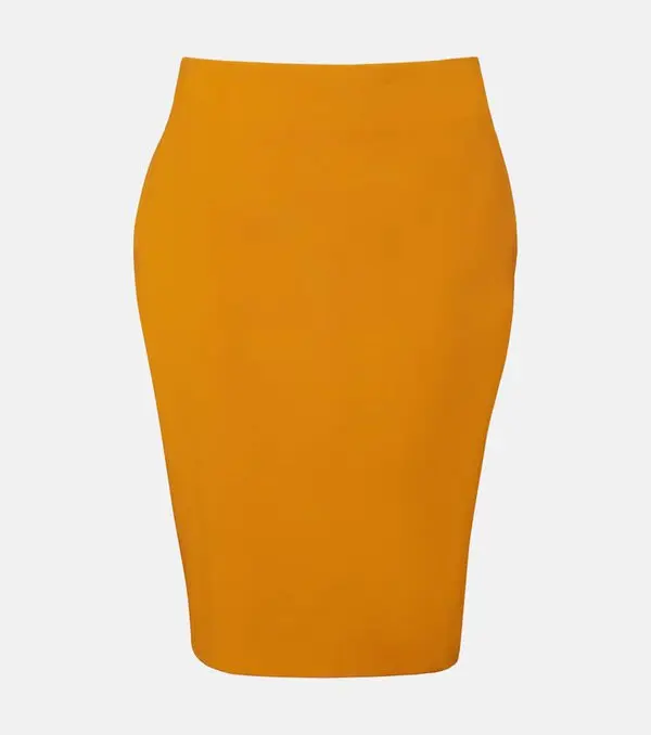 Saint Laurent High-rise Pencil Skirt - Yellow