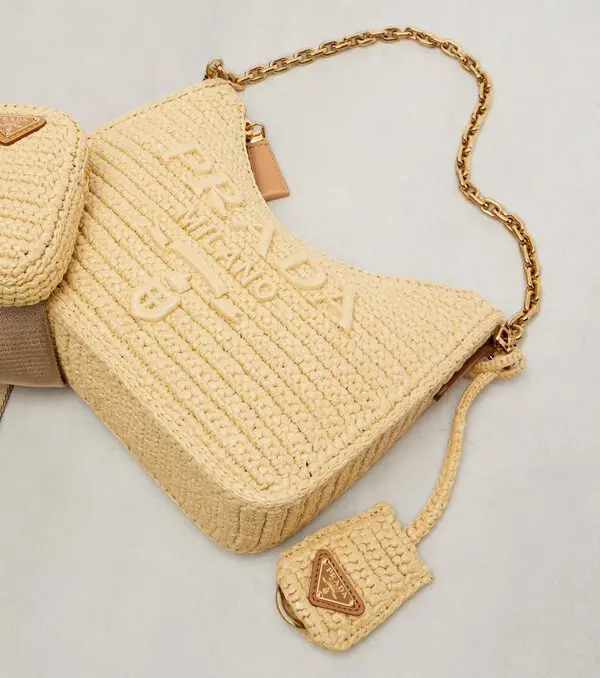 Prada Re-edition 2005 Crochet Shoulder Bag
