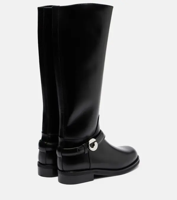 Coperni Cavalier Leather Knee-high Boots - Black