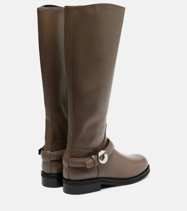Coperni Cavalier Leather Knee-high Boots - Brown