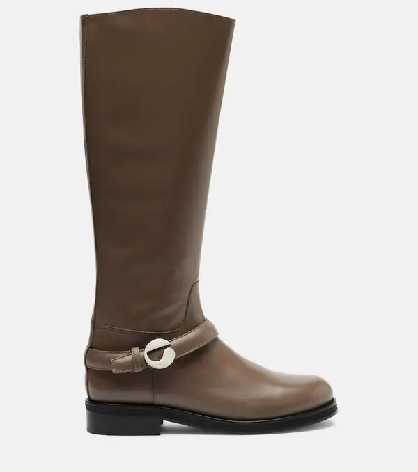 Coperni Cavalier Leather Knee-high Boots - Brown