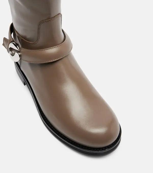 Coperni Cavalier Leather Knee-high Boots - Brown