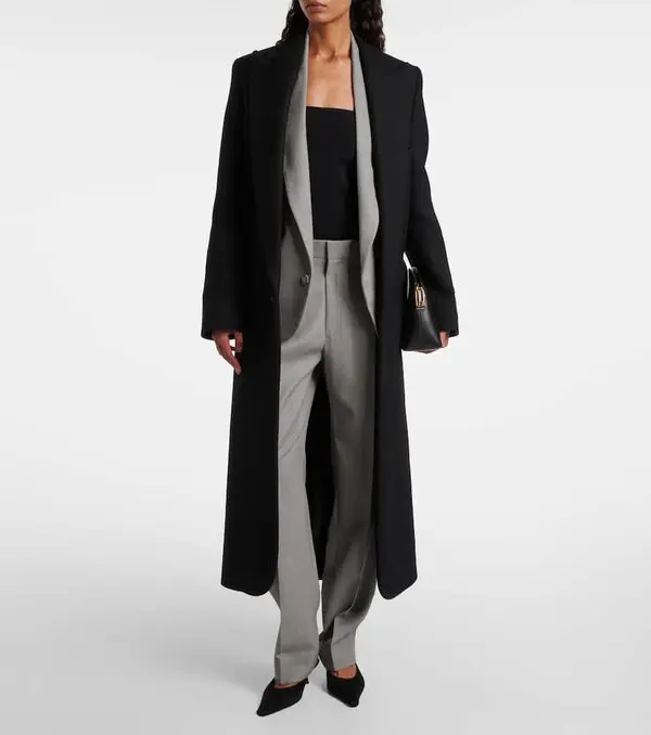 Victoria Beckham Single-breasted Wool-blend Coat