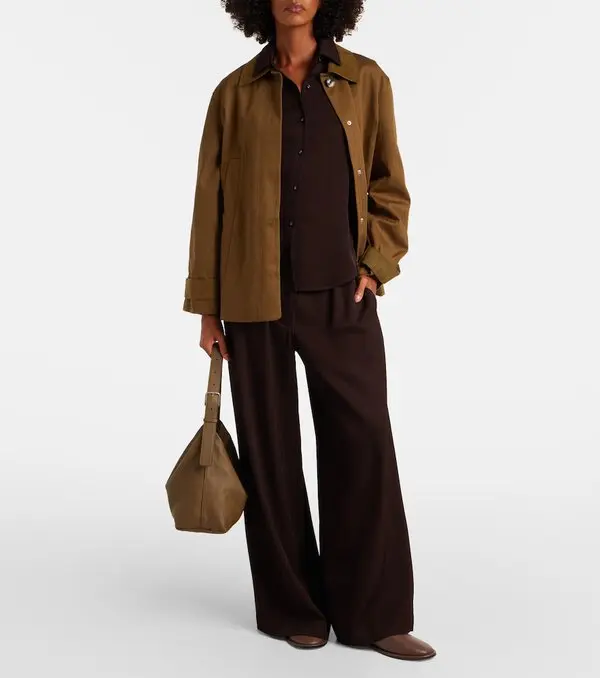 Proenza Schouler White Label Meadow Twill Wide-leg Pants