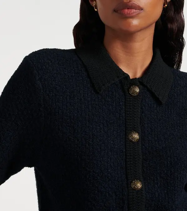 Veronica Beard Cotton And Wool-blend Cardigan