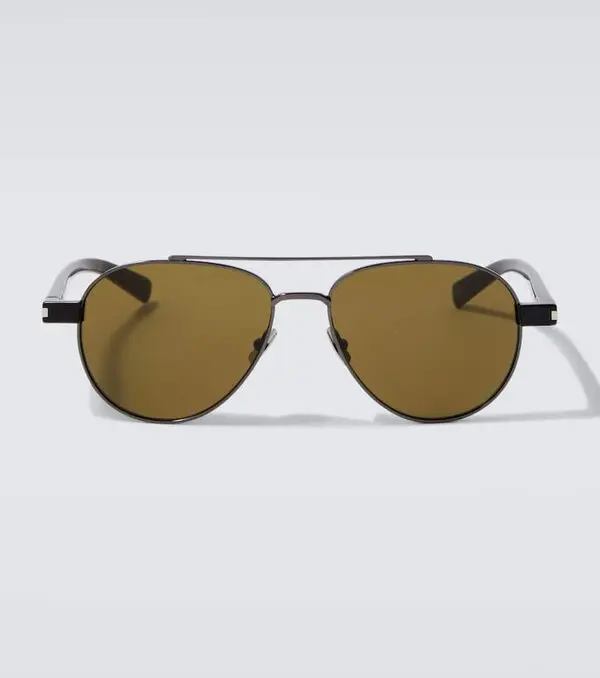 Saint Laurent Sl 843 Aviator Sunglasses - Silver