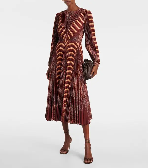 Ulla Johnson Sarai Pleated Midi Dress