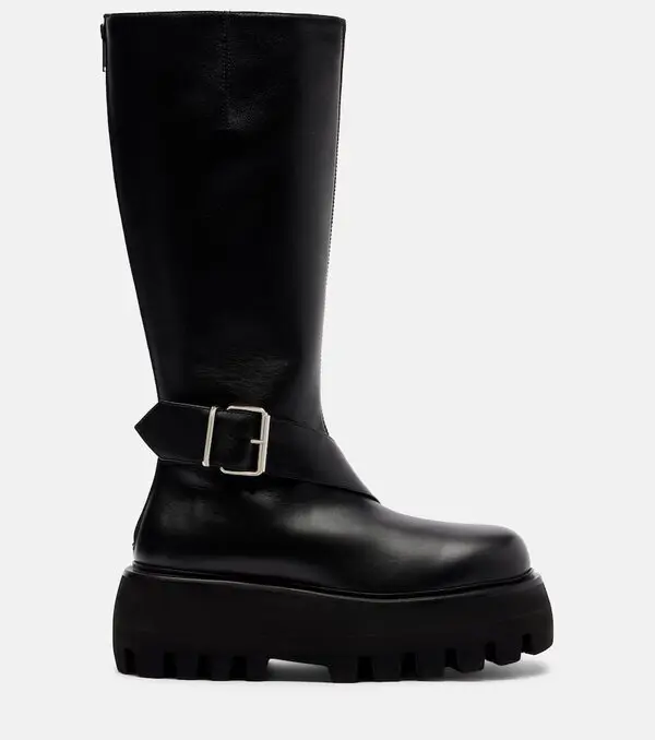 Alexander McQueen Leather Knee-high Boots