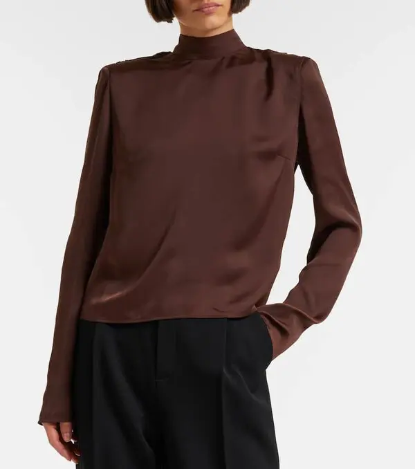 ROTATE BY BIRGER CHRISTENSEN Lipika Satin Top