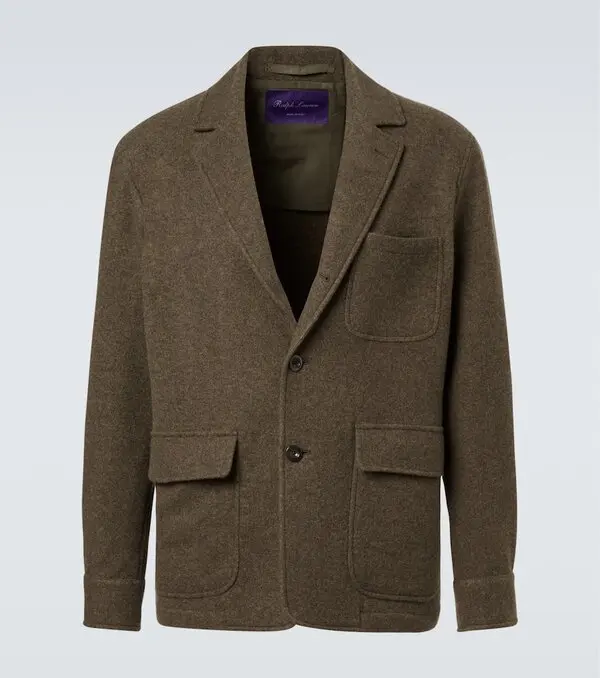 Ralph Lauren Purple Label Cashmere And Wool Twill Coat