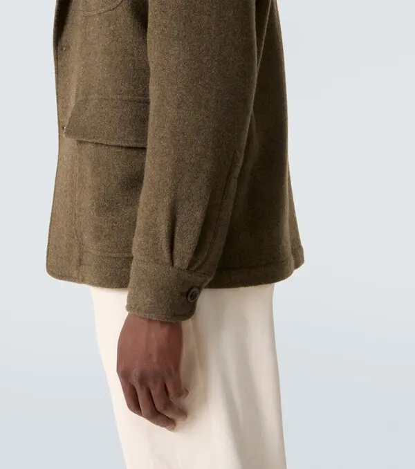 Ralph Lauren Purple Label Cashmere And Wool Twill Coat