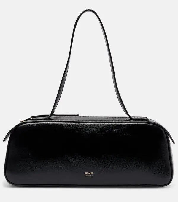 Khaite Simona Patent Leather Shoulder Bag