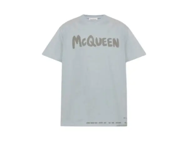 Alexander McQueen Graffiti Print Logo T-shirt